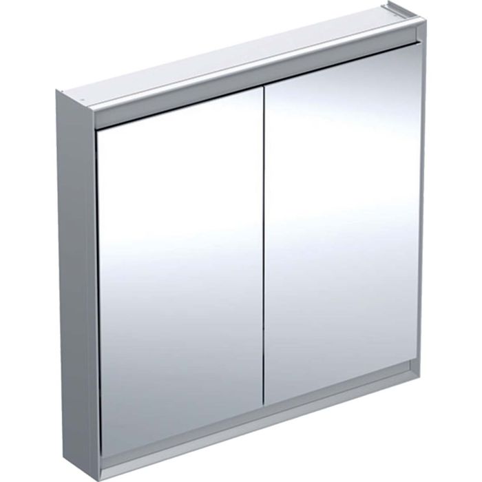 Geberit One mirror cabinet 505813001 90 x 90 x 15cm, anodised aluminium ...