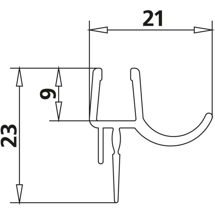 Kermi Filia Dichtleiste 2534055 FIP, 2 Dichtleisten, 550mm ...