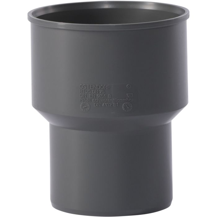 Ostendorf HTsafe HTsafe piece 173820 DN / OD 75, on cast iron pipe