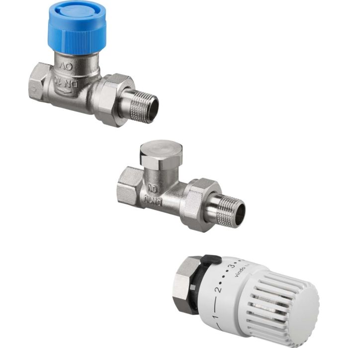 Oventrop series RF thermostatic valve set 1672004 DN 15, straight, brass