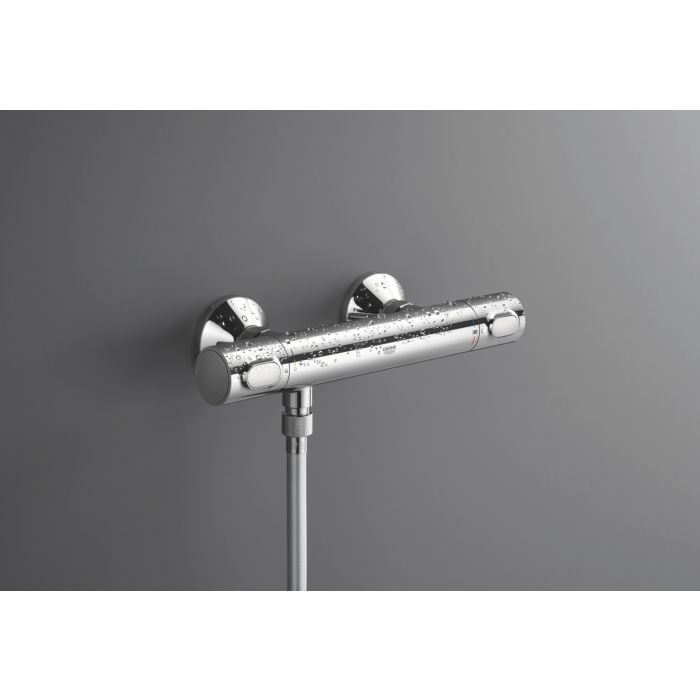 Grohe Precision Flow thermostatic shower mixer 34840000 1/2", wall ...