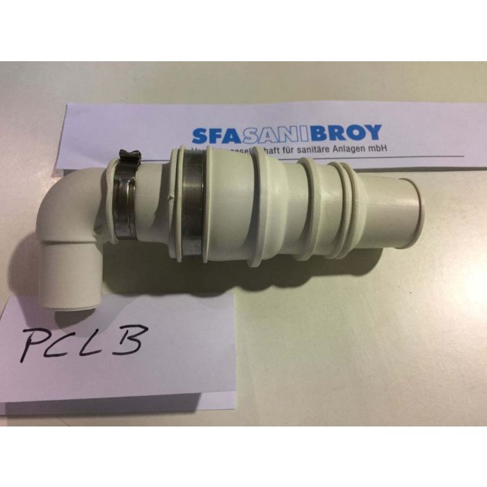 SFA drain bend with non-return valve PCLB for Sanidouche