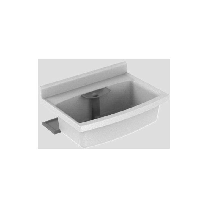 Sanit maxi 60008B60099 granit, étagère anthracite, avec colonne, entonnoir