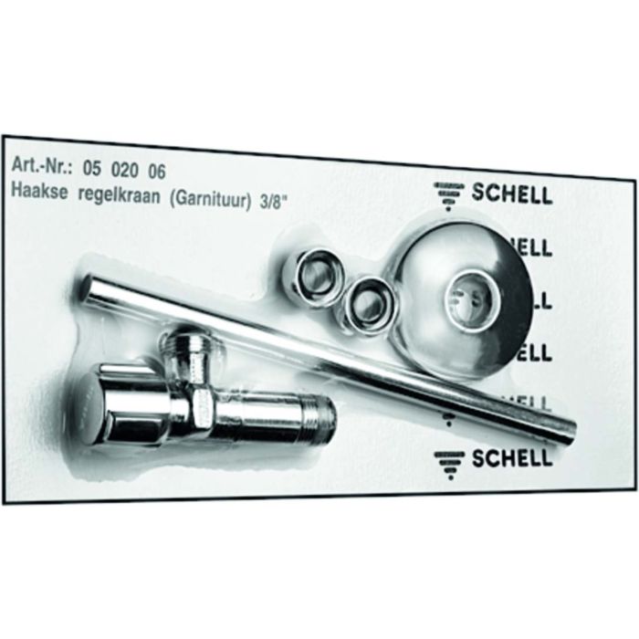 Schell Comfort angle valve set 050200699 DN 10, G 3/8 AG, with ASAG ...