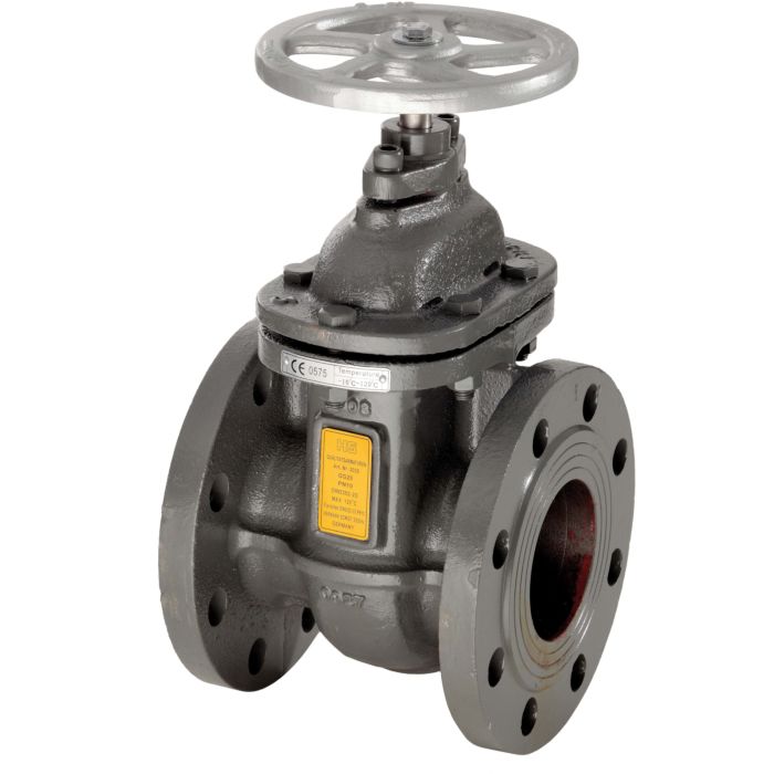 Hermann Schmidt flat wedge gate valve DN100 PN 10, GG 25