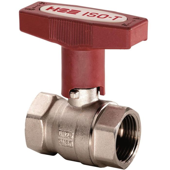 Hermann Schmidt heating ball valve 1 1/2" nickel-plated brass, with ...