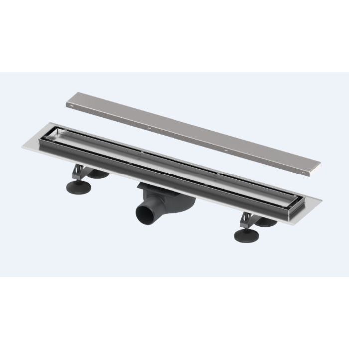 TECE TECElinus shower channel set 15103070 length 700 mm, flat, cover 2 ...