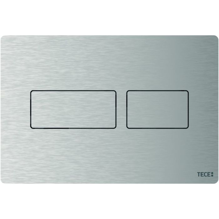 TECE TECEsolid WC plate 9240430 Stainless Steel brushed, 220x150x6mm, for dual flush technology
