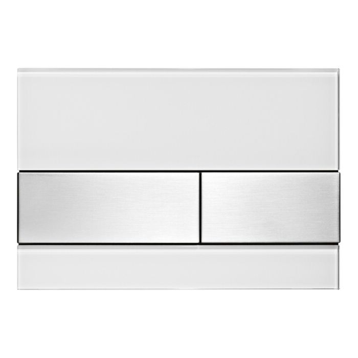 TECE TECEsquaresquare TECE plate 9240801 glass white, buttons Stainless ...