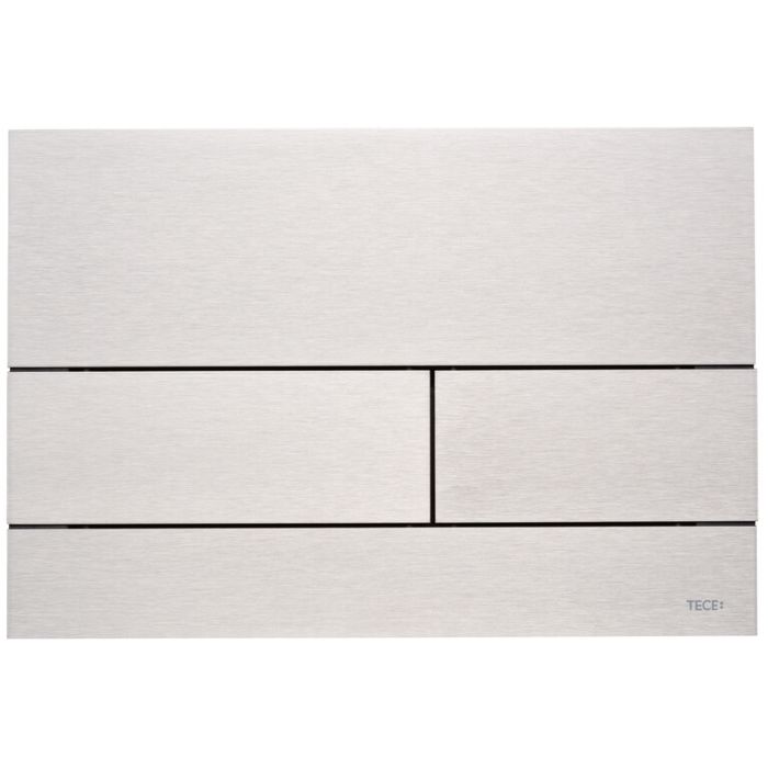 TECEsquare II Metall Betätigungsplatte 9240830 edelstahl gebürstet, 2 Mengenspülung