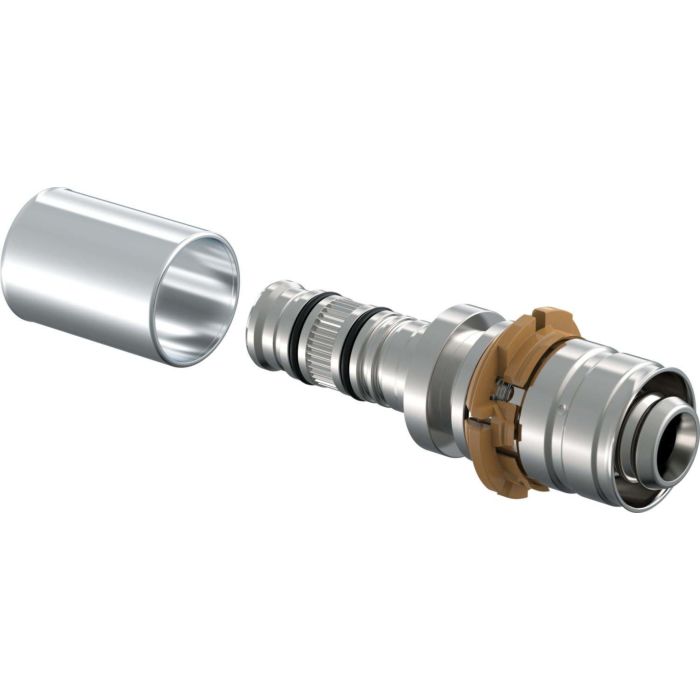 Uponor Press-System-Übergangskupplung 1015167 16 mm x 16 Rapex, Messing verzinnt