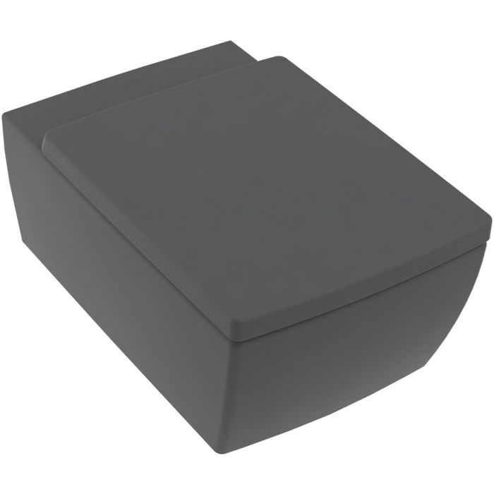 Villeroy & Boch Memento 2.0 WC, Wand-Tiefspüler 4633R0I4 Graphite C ...