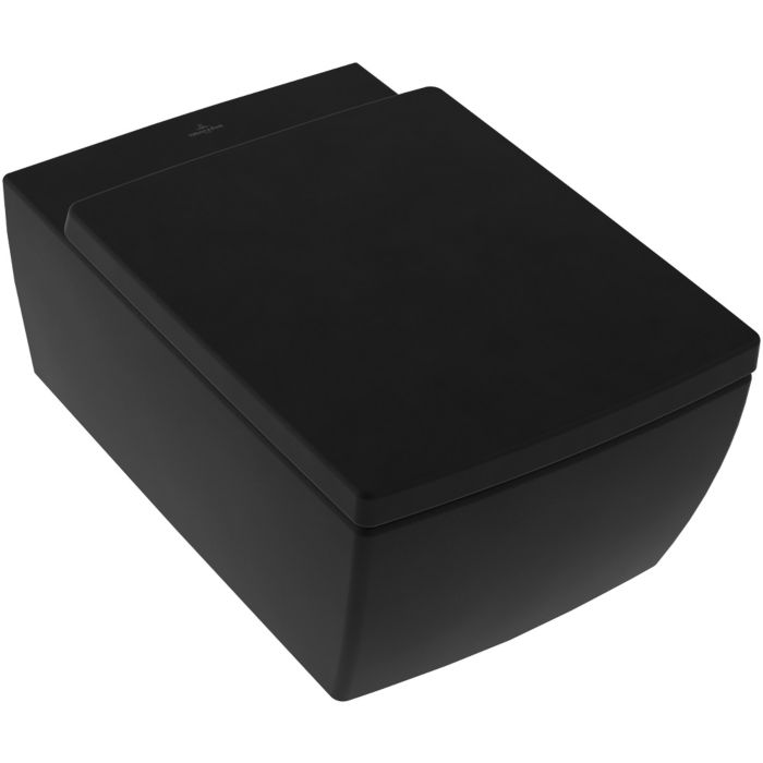 Villeroy & Boch Memento 2.0 WC, Wand-Tiefspüler 4633R0S5 Ebony C-plus ...