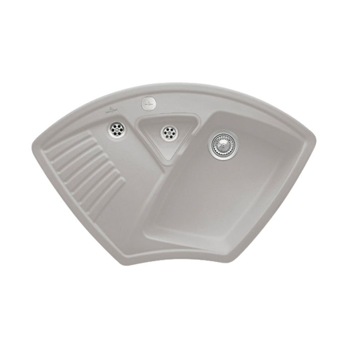 Villeroy und Boch Arena Eck Eckspüle 672902KD Ablaufgarnitur ...