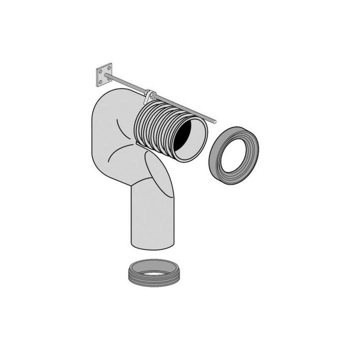 Villeroy & Boch Vario-Abflussbogen 87010000 160-250 mm, Abgang ...