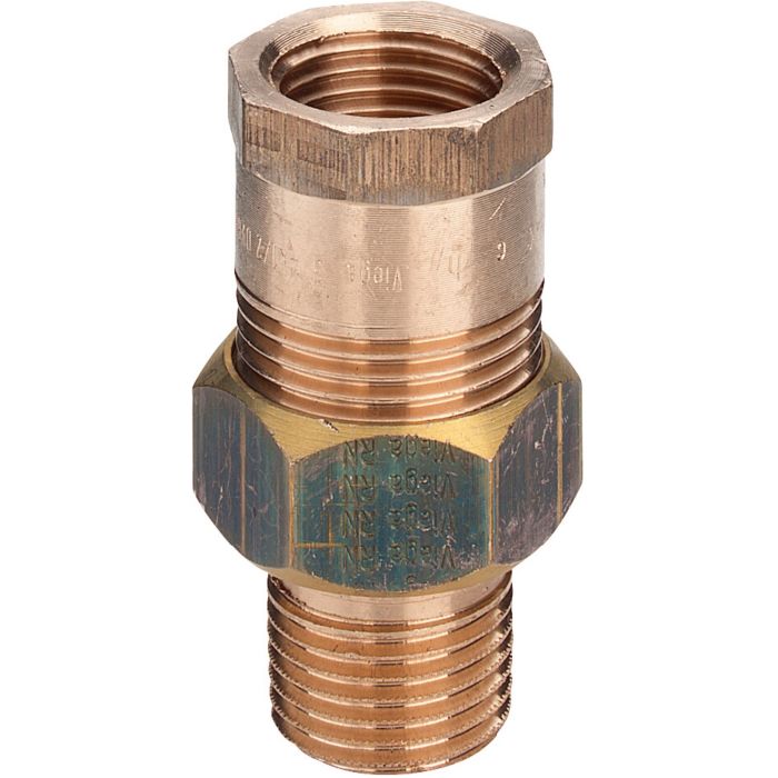Viega Rohrverschraubung 447014 R 3/4 x Rp 3/4, Rotguss, konisch dichtend