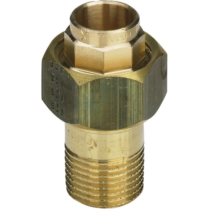 Viega Rohrverschraubung 109080 22 mm x R 1, Rotguss/Siliziumbronze ...