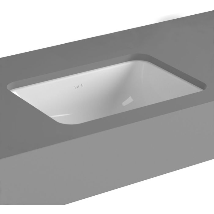 Vitra S20 washbasin 5474B003-0618 42.5 x 30.5 cm, white, with overflow ...