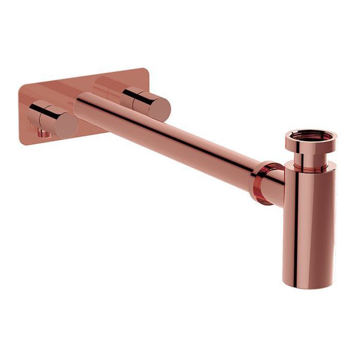 Vitra Plural design siphon set A4515926 copper, with corner valves on ...