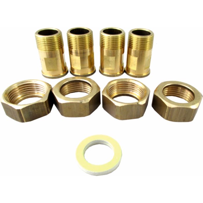 Wolf connection set fittings 2071984 screw connection (Ms AG) R 1 to 120 kW, for plate heat ...